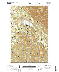 USGS US Topo 7.5-minute map for Stryker MT 2020 – American Map Store