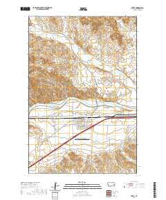 USGS US Topo 7.5-minute map for Terry MT 2020 – American Map Store