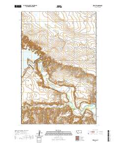 USGS US Topo 7.5-minute map for Tiber Dam MT 2020 – American Map Store