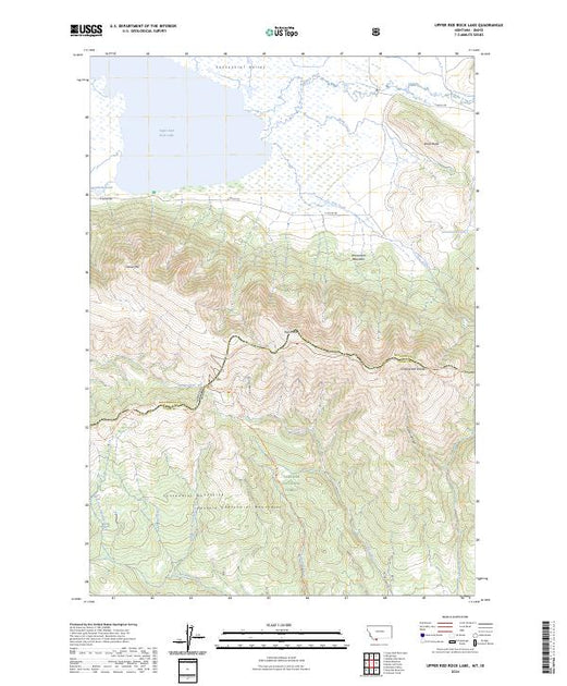 US Topo 7.5-minute map for Upper Red Rock Lake MTID – American Map Store