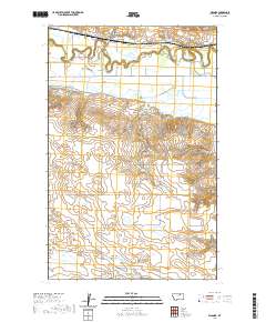 USGS US Topo 7.5-minute map for Wagner MT 2020 – American Map Store