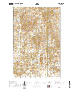 USGS US Topo 7.5-minute map for Warrick MT 2020 – American Map Store