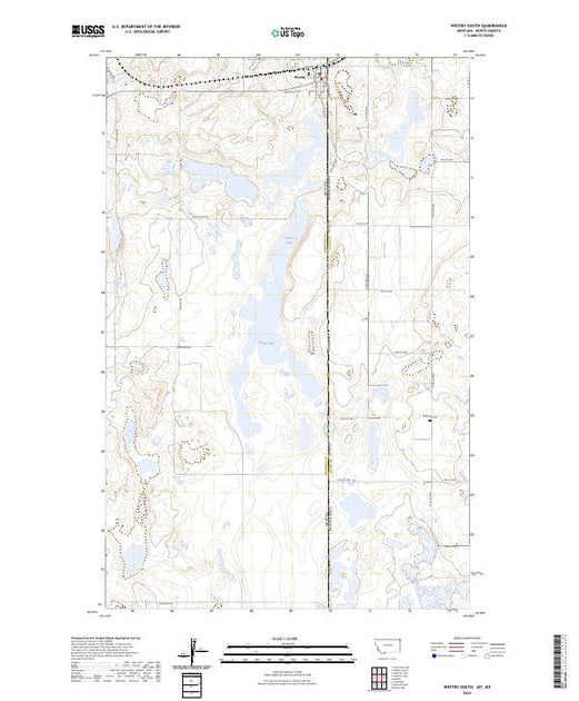 US Topo 7.5-minute map for Westby South MTND – American Map Store