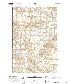 USGS US Topo 7.5-minute map for Winifred East MT 2020 – American Map Store
