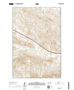 USGS US Topo 7.5-minute map for Woodrow MT 2020 – American Map Store