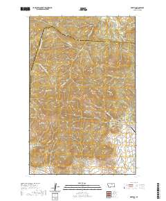 USGS US Topo 7.5-minute map for Zortman MT 2020 – American Map Store