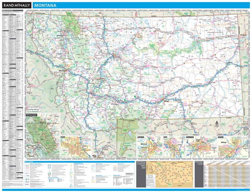 Montana State Wall Maps – Tagged "Montana: Wall Maps"– American Map Store