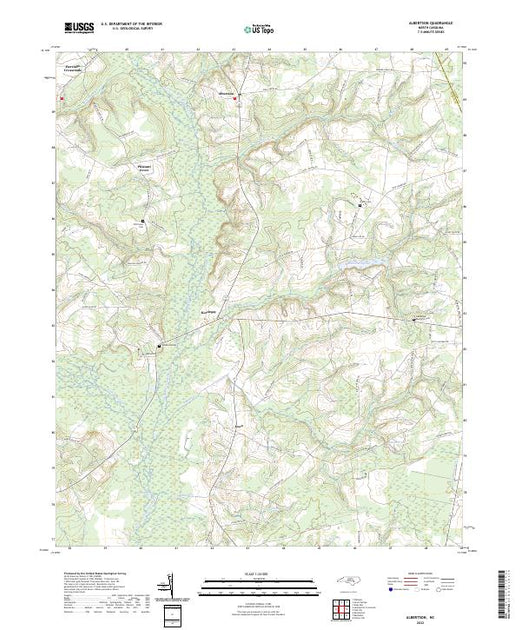 US Topo 7.5-minute map for Albertson NC – American Map Store
