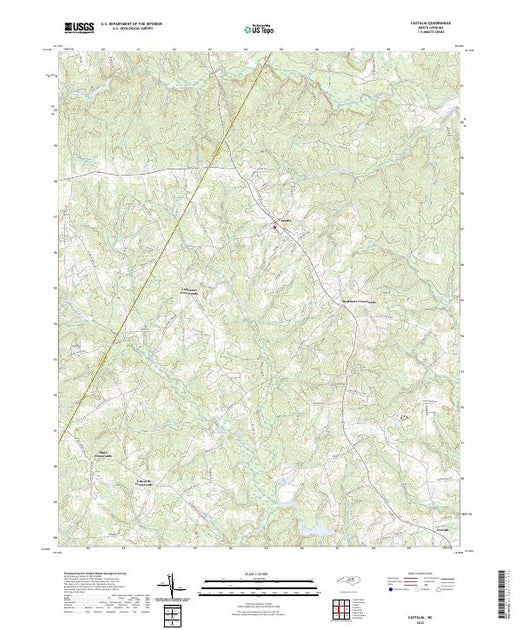 US Topo 7.5-minute map for Castalia NC – American Map Store