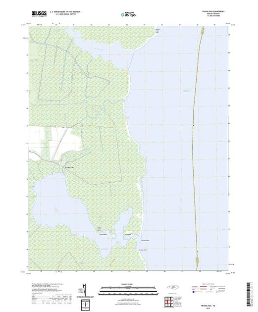 US Topo 7.5-minute map for Frying Pan NC – American Map Store