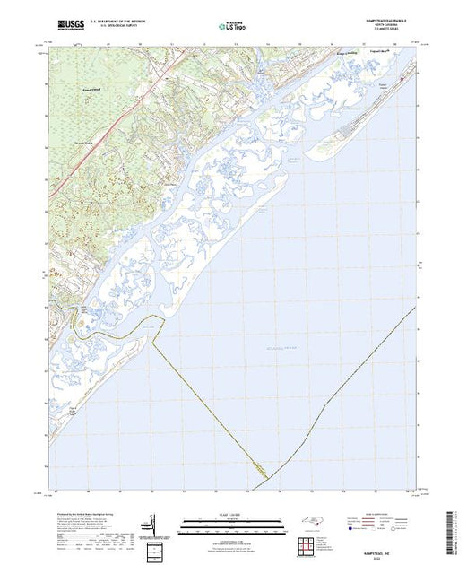US Topo 7.5-minute map for Hampstead NC – American Map Store