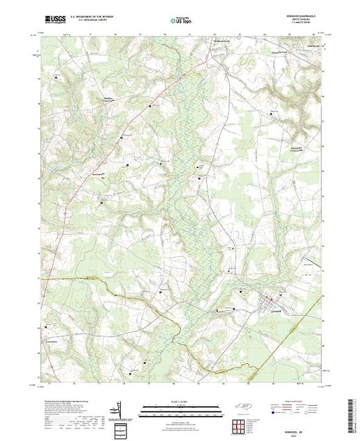 US Topo 7.5-minute map for Hobgood NC – American Map Store
