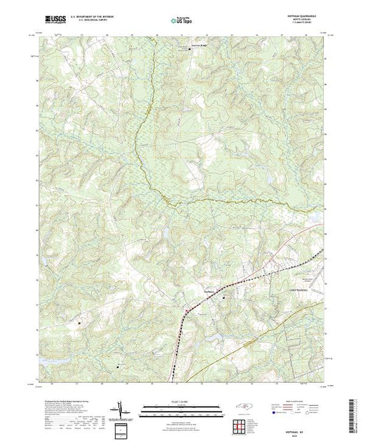 US Topo 7.5-minute map for Hoffman NC – American Map Store