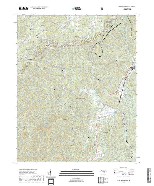 US Topo 7.5-minute map for Little Switzerland NC – American Map Store