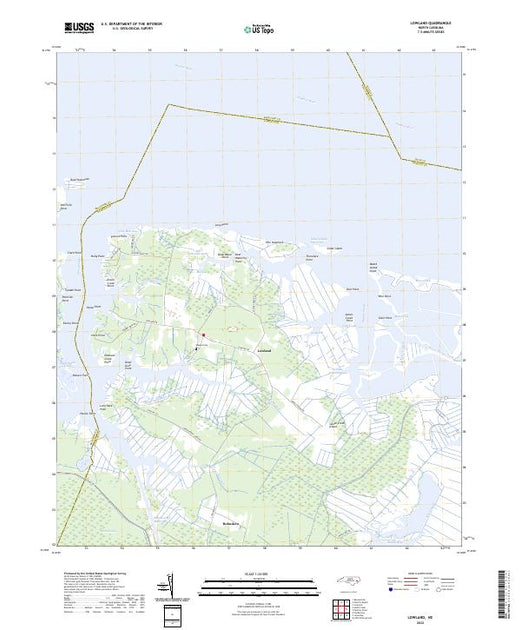 US Topo 7.5-minute map for Lowland NC – American Map Store