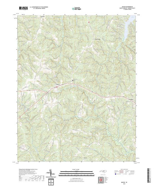 US Topo 7.5-minute map for Macon NC – American Map Store