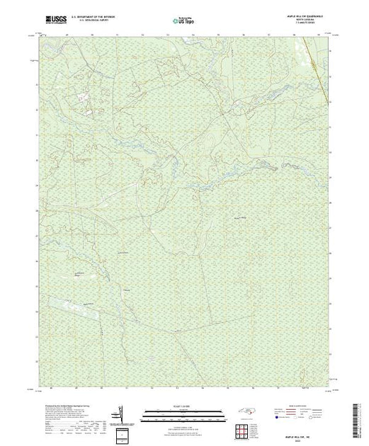 US Topo 7.5-minute map for Maple Hill SW NC – American Map Store
