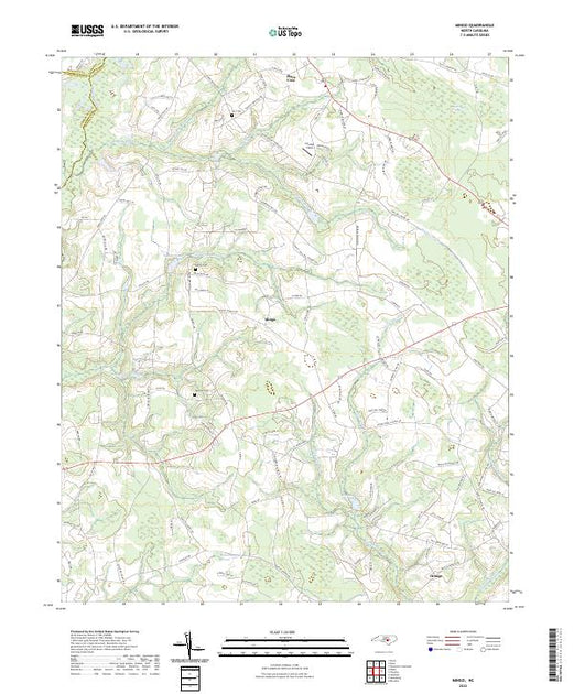 US Topo 7.5-minute map for Mingo NC – American Map Store