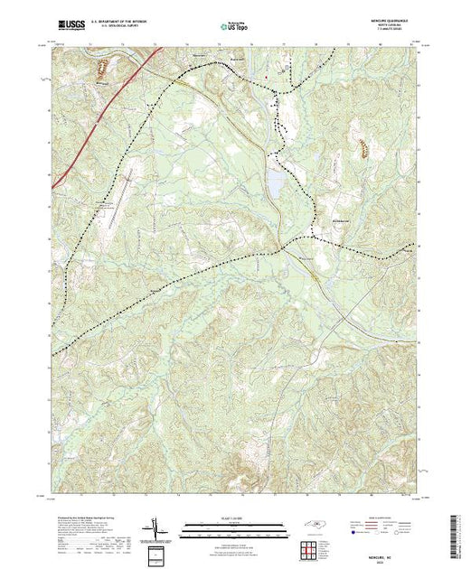 US Topo 7.5-minute map for Moncure NC – American Map Store