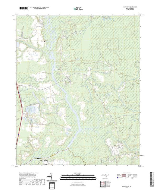 US Topo 7.5-minute map for Mooretown NC – American Map Store
