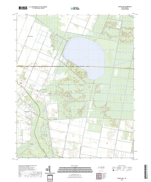 US Topo 7.5-minute map for Pungo Lake NC – American Map Store