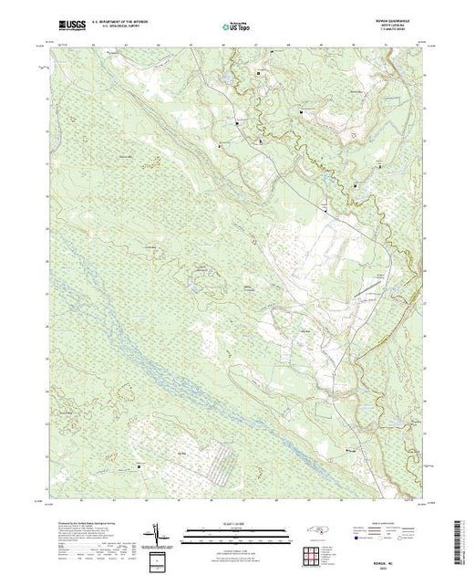 US Topo 7.5-minute map for Rowan NC – American Map Store