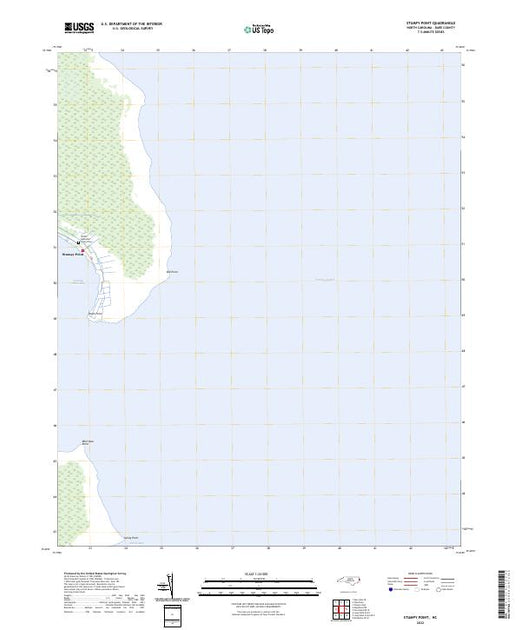 US Topo 7.5-minute map for Stumpy Point NC – American Map Store