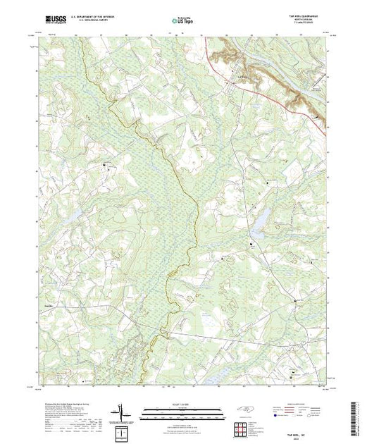 US Topo 7.5-minute map for Tar Heel NC – American Map Store