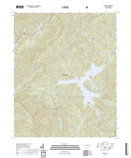 US Topo 7.5-minute map for Topton NC – American Map Store