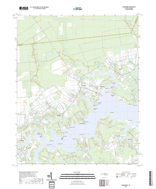 US Topo 7.5-minute map for Vandemere NC – American Map Store