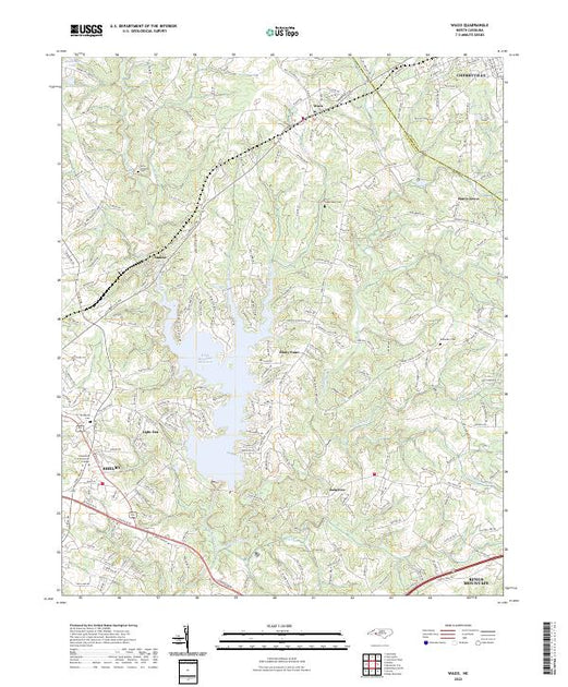 US Topo 7.5-minute map for Waco NC – American Map Store
