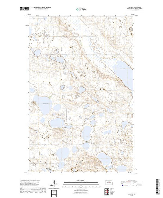US Topo 7.5-minute map for Balta SE ND – American Map Store