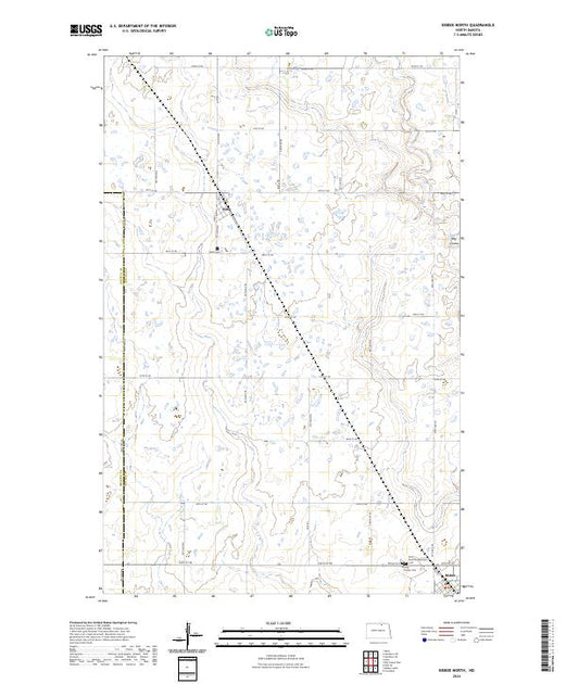 US Topo 7.5-minute map for Bisbee North ND – American Map Store
