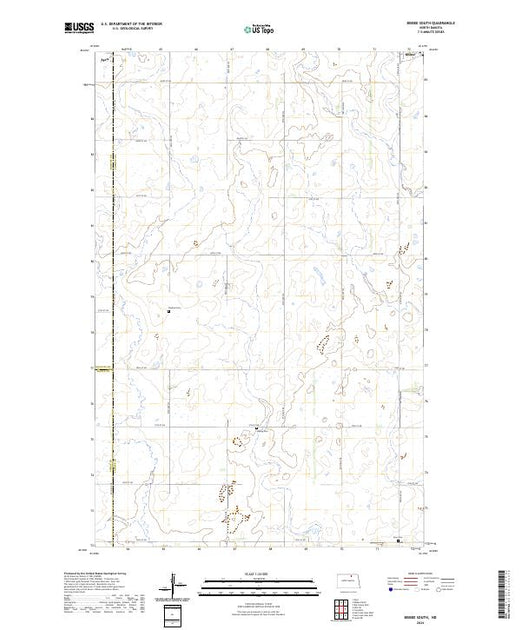 US Topo 7.5-minute map for Bisbee South ND – American Map Store