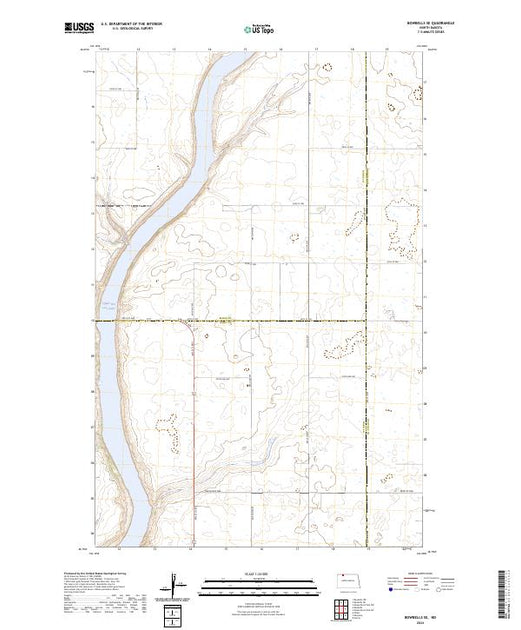 US Topo 7.5-minute map for Bowbells SE ND – American Map Store