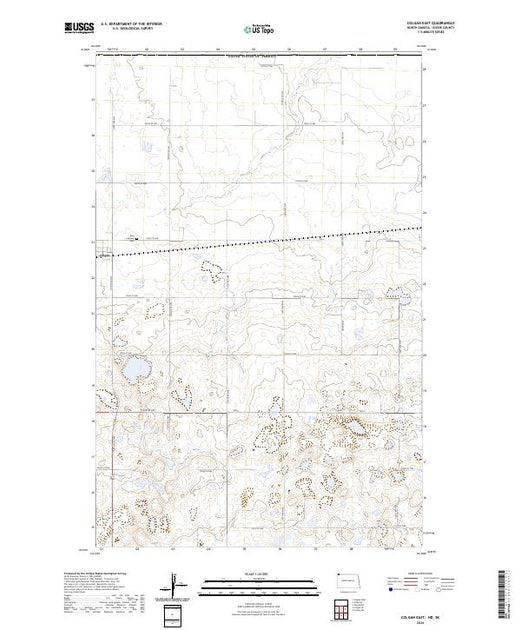 US Topo 7.5-minute map for Colgan East NDSK – American Map Store