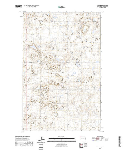 US Topo 7.5-minute map for Colgan SE ND – American Map Store