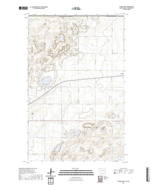 US Topo 7.5-minute map for Colgan West NDSK – American Map Store