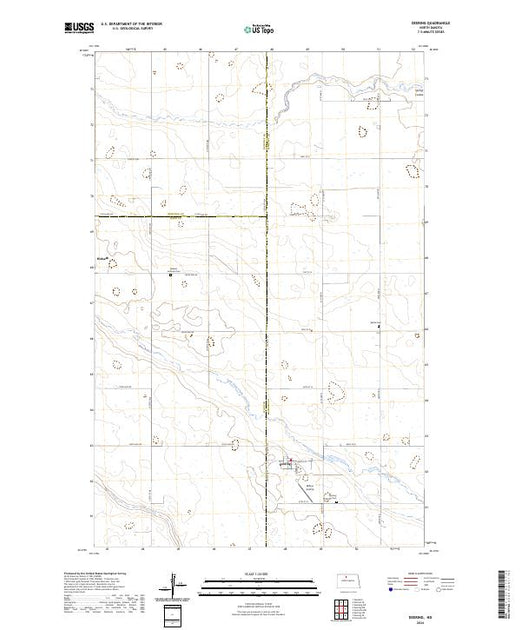 US Topo 7.5-minute map for Deering ND – American Map Store