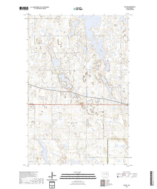 US Topo 7.5-minute map for Doyon ND – American Map Store