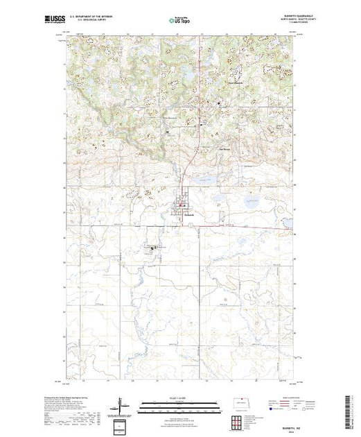 US Topo 7.5-minute map for Dunseith ND – American Map Store