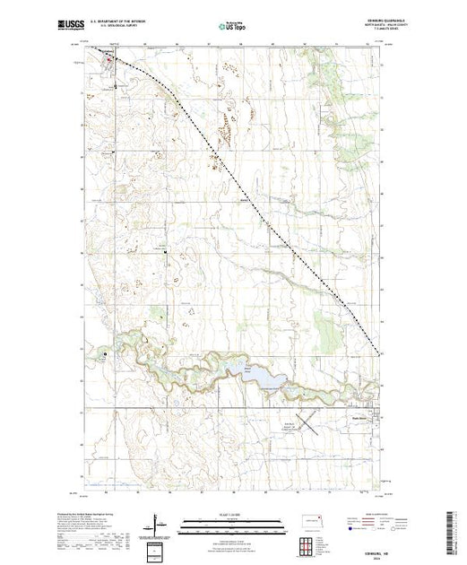 US Topo 7.5-minute map for Edinburg ND – American Map Store
