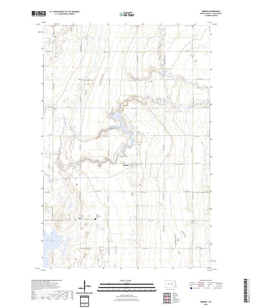 US Topo 7.5-minute map for Embden ND – American Map Store