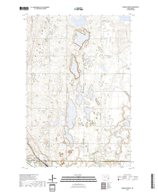 US Topo 7.5-minute map for Enderlin North ND – American Map Store