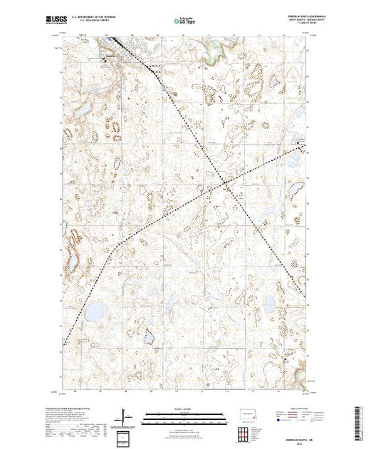 US Topo 7.5-minute map for Enderlin South ND – American Map Store