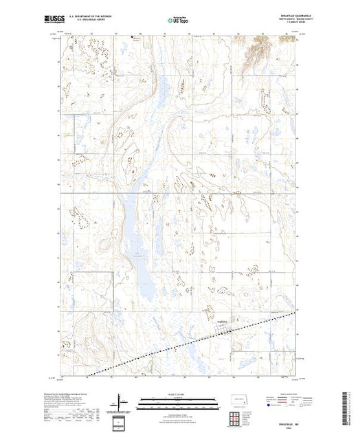 US Topo 7.5-minute map for Englevale ND – American Map Store