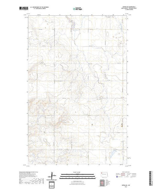 US Topo 7.5-minute map for Epping NE ND – American Map Store