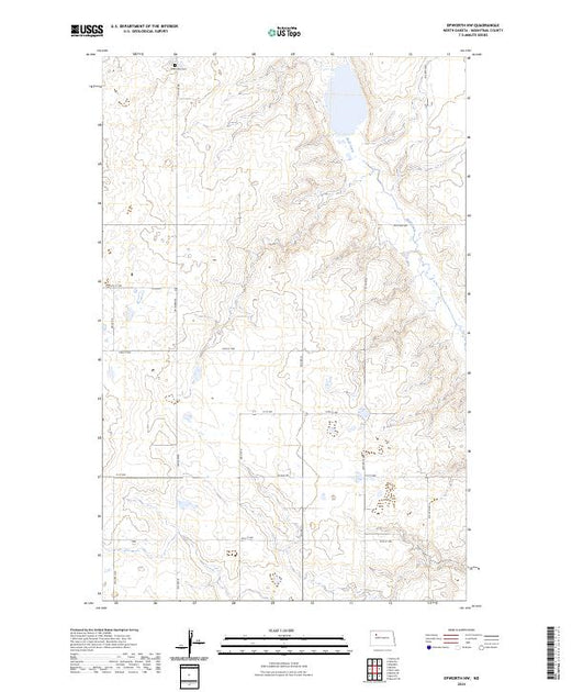 US Topo 7.5-minute map for Epworth NW ND – American Map Store