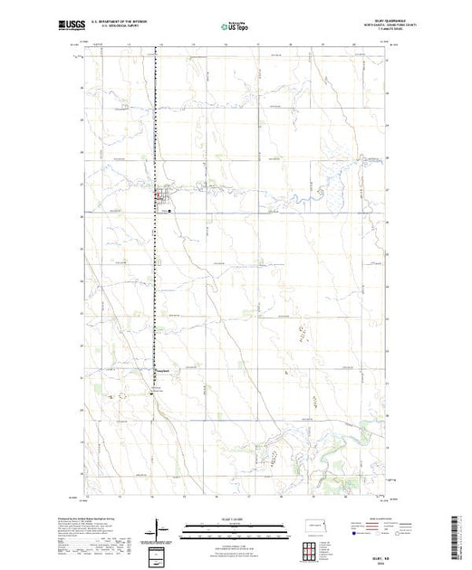 US Topo 7.5-minute map for Gilby ND – American Map Store