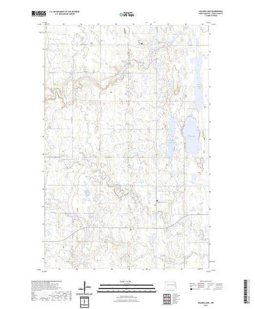 US Topo 7.5-minute map for Golden Lake ND – American Map Store